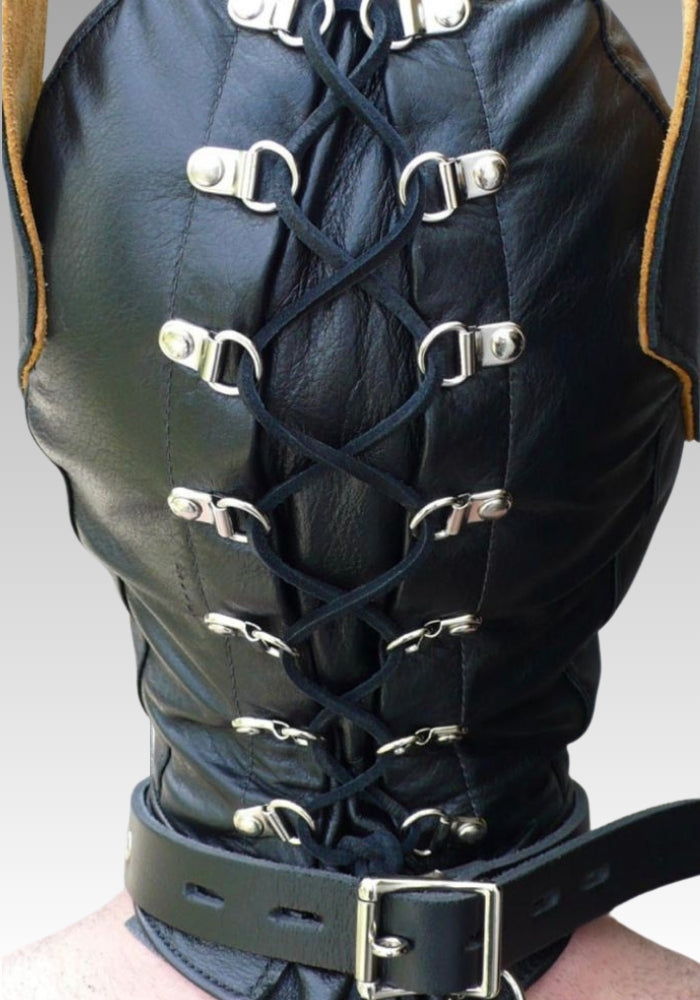 Two Toned Dog Hood - Leather Pup Hood for BDSM | Mr. Leather Gear